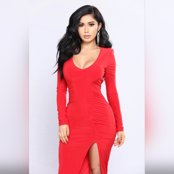 Fashion Nova | Dresses | Fashion Nova Love Sexy Magic Red Dress | Poshmark